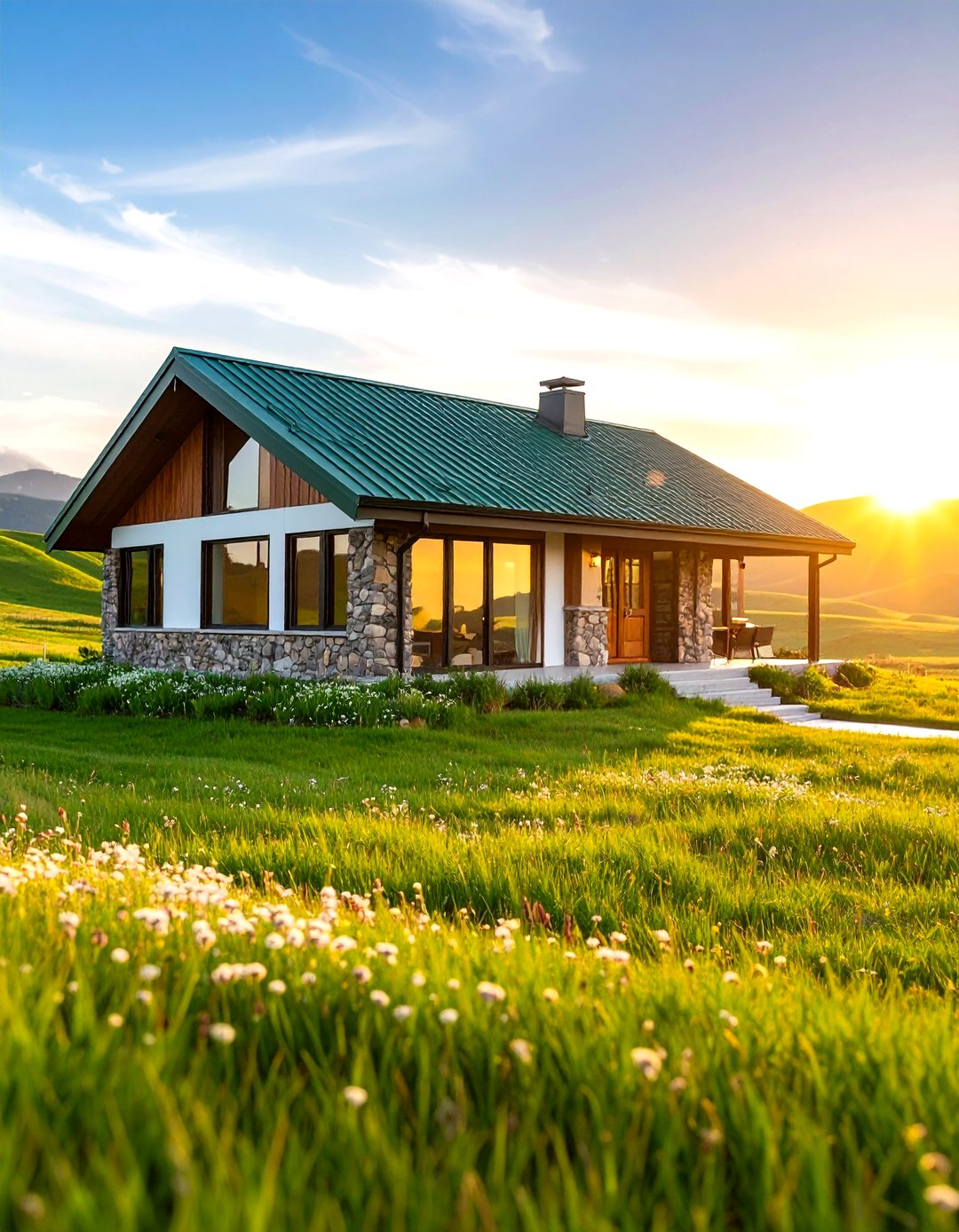 24 Houses with Green Roofs Ideas to Boost Curb Appeal - Too Much Time