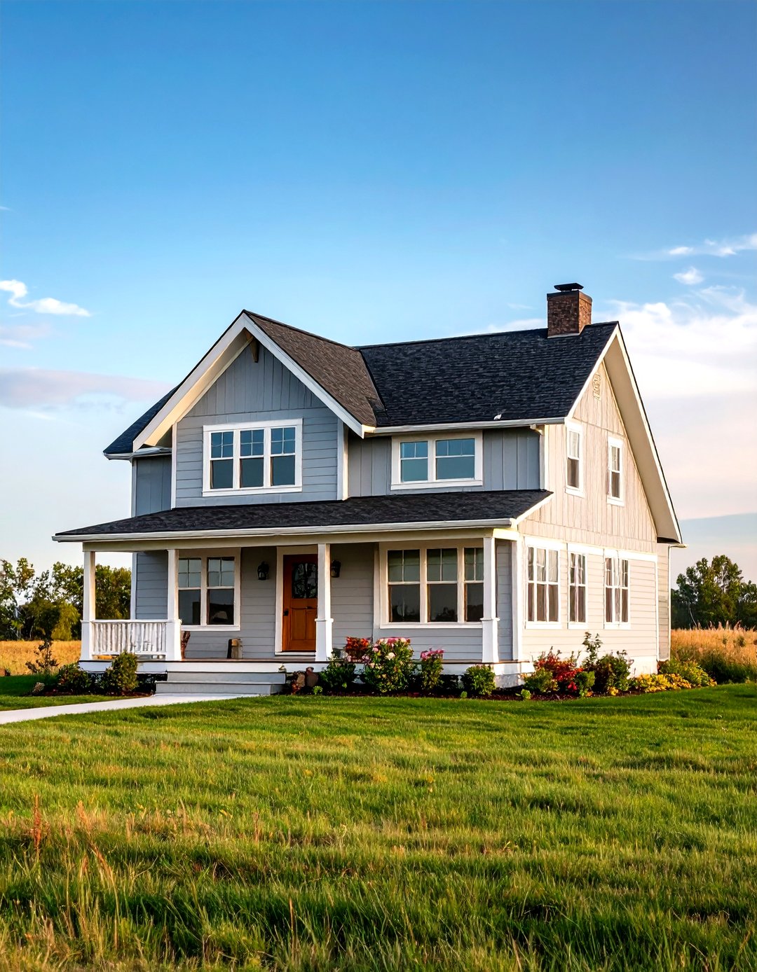 24 Light Grey House with White Trim Design Ideas: Tips - Too Much Time