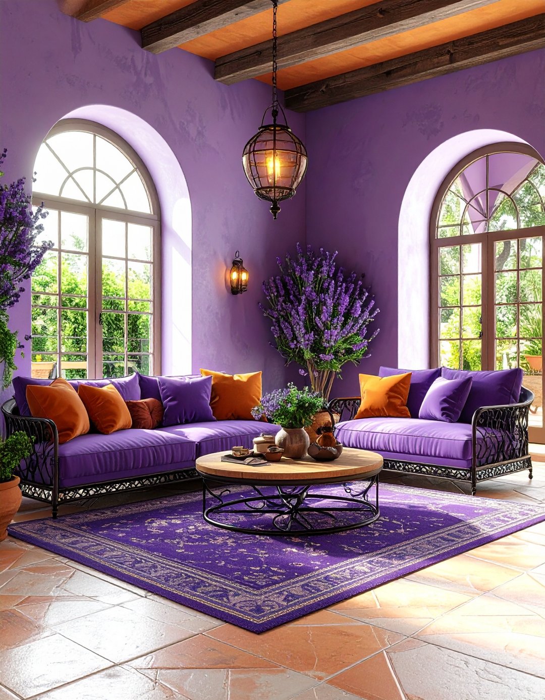 24 Purple Living Room Ideas to Elevate Cozy Spaces - Too Much Time