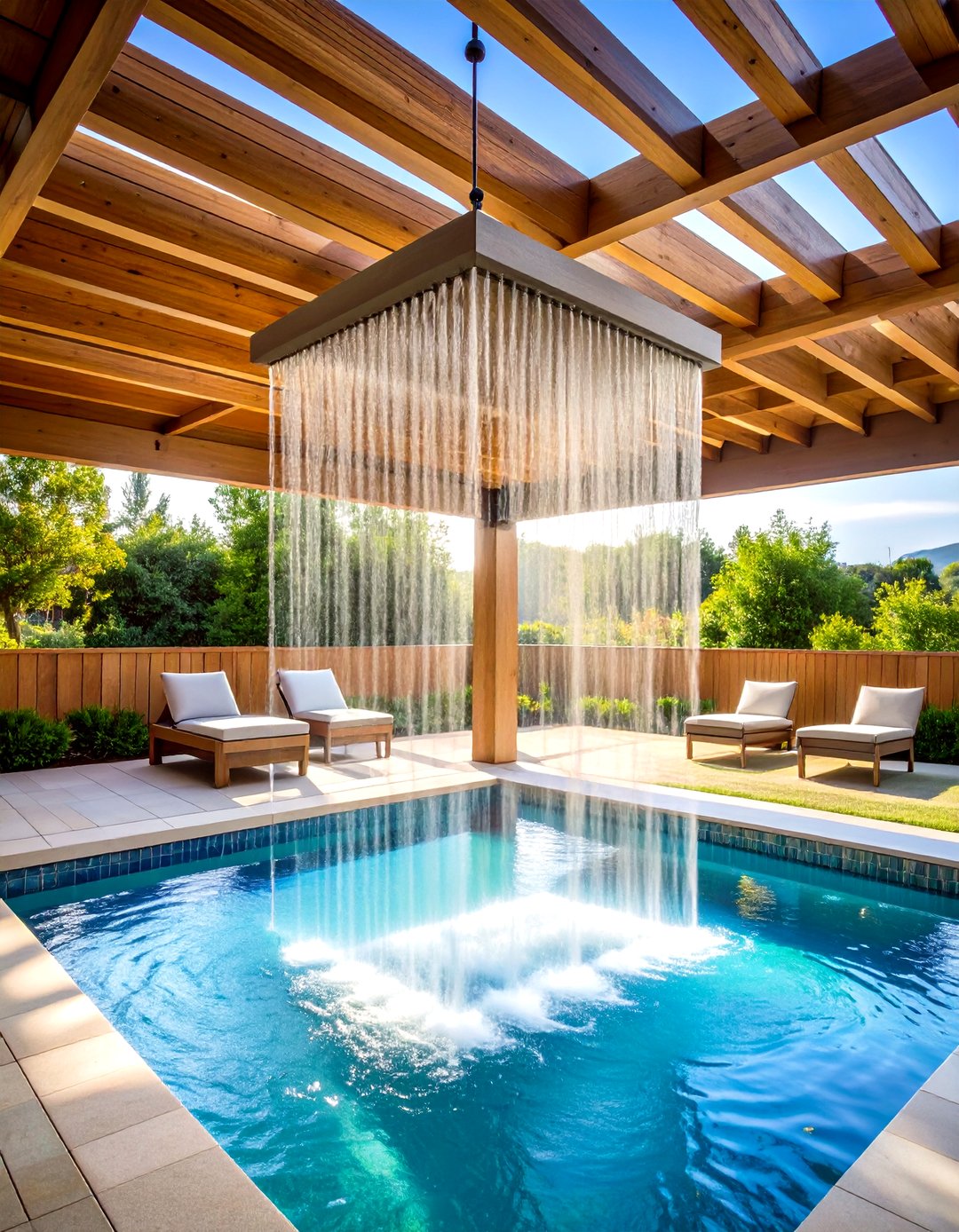 24 Small Pool Waterfall Ideas to Boost Garden Sounds - Too Much Time