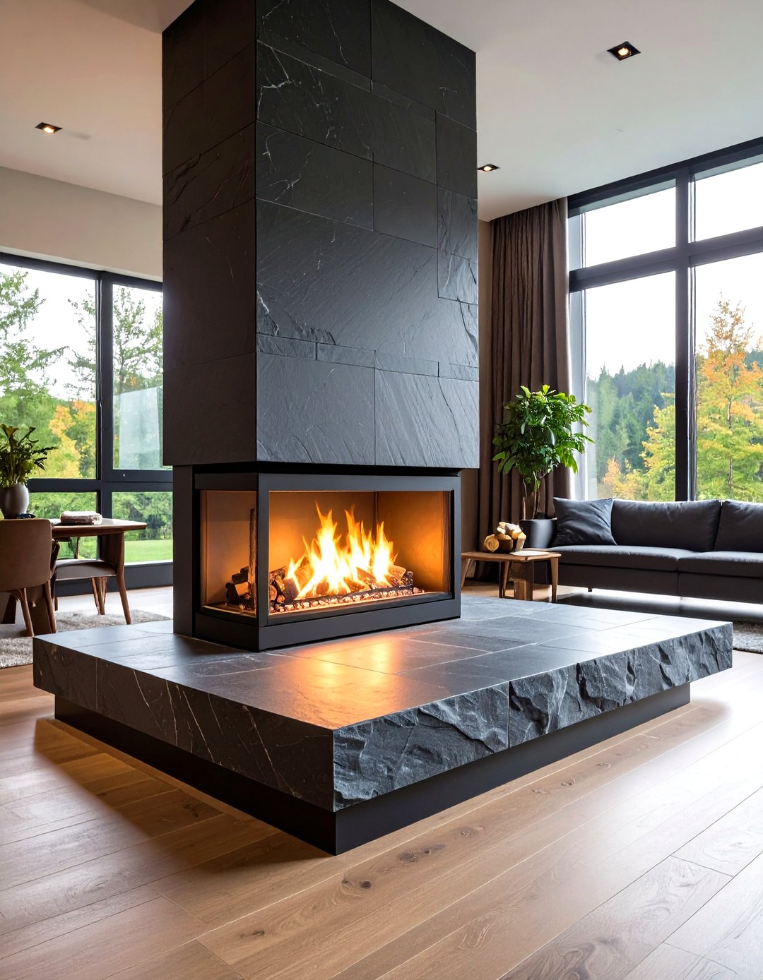 24 Wood Stove Surround Ideas for Cozy Interiors At Home - Too Much Time