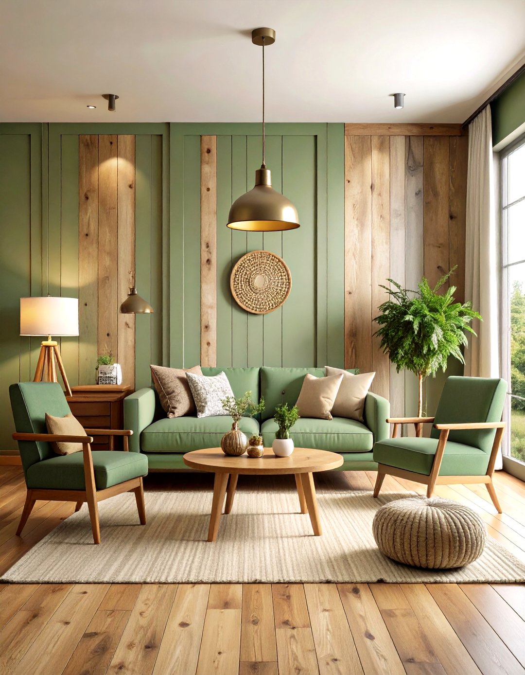 24 Rustic Sage Green Living Room Ideas for Cozy Decor - Too Much Time