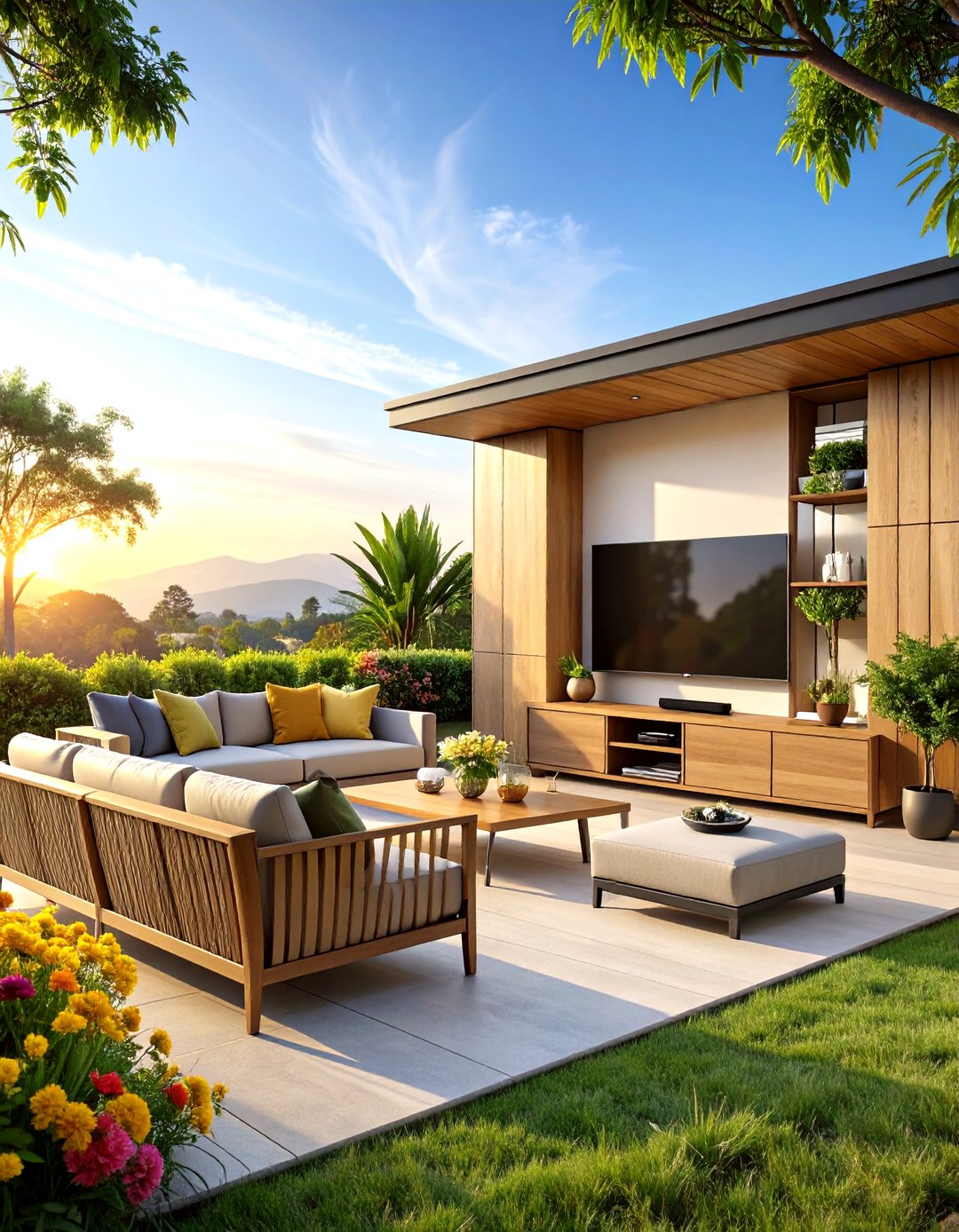 24 Outdoor Tv Ideas to Elevate Patio Movie Nights Today - Too Much Time