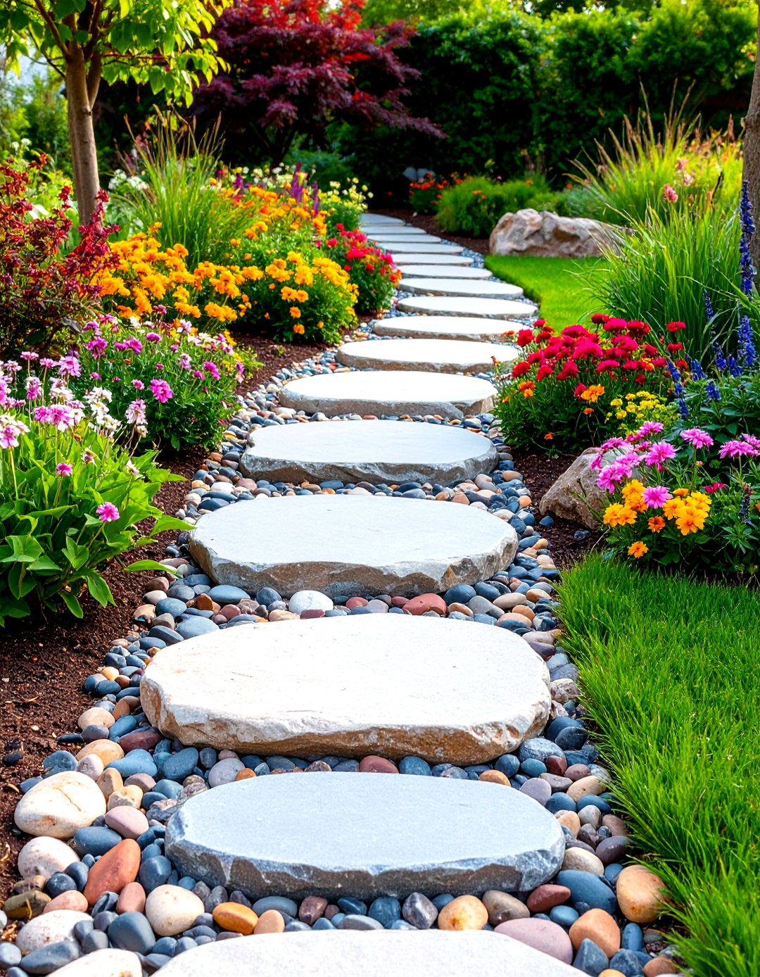 24 Rock Walkway Ideas: Creating Charming Pathways Now - Too Much Time