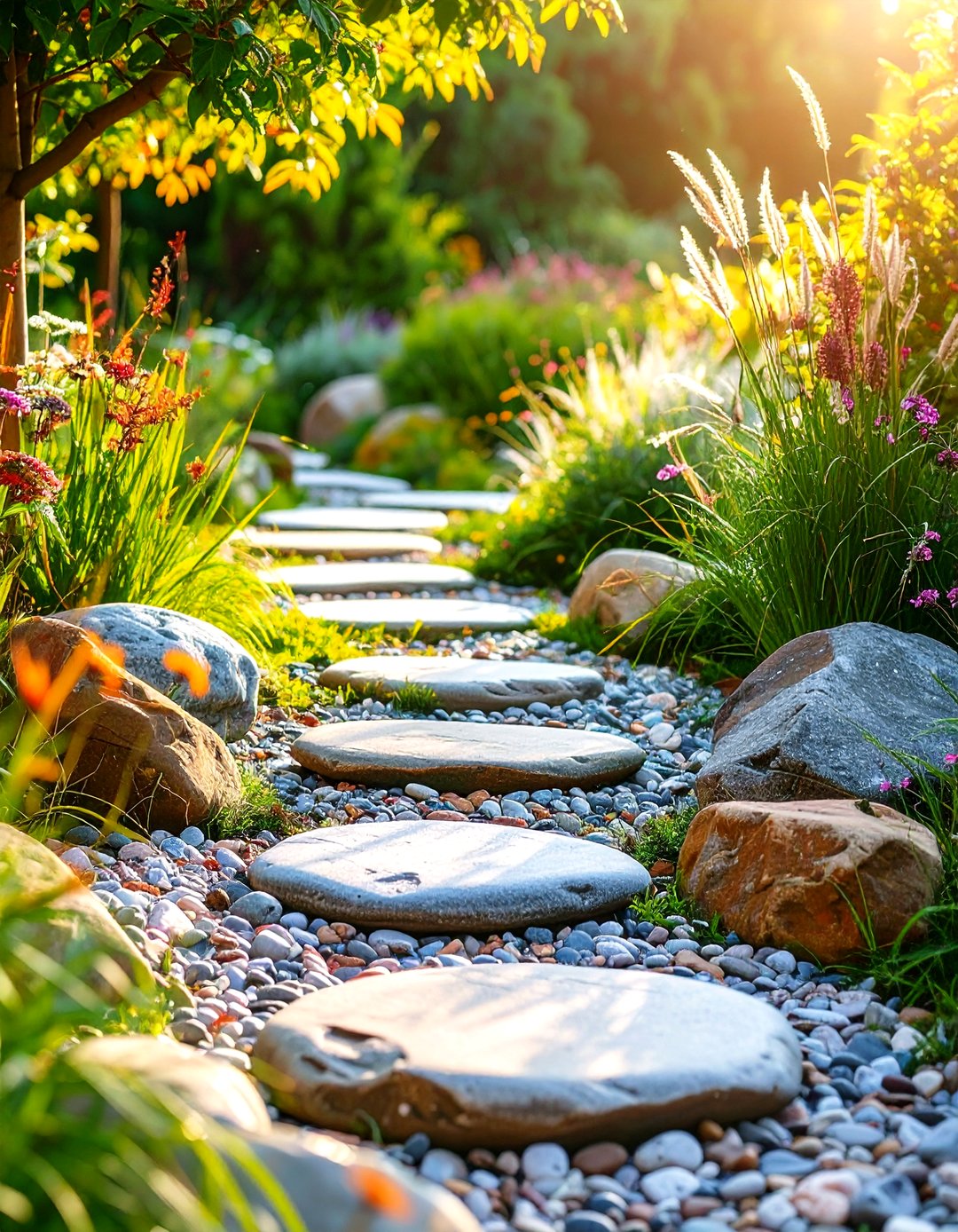 24 Stone Walkway Ideas for Charming Paths and Sidewalks - Too Much Time