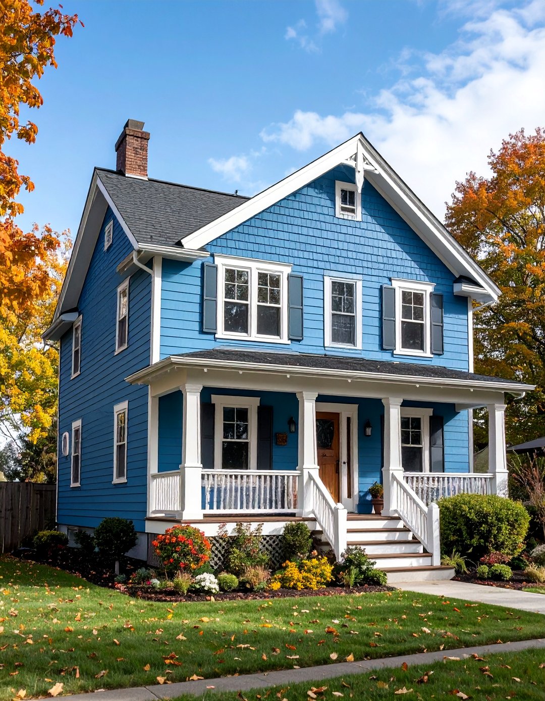 24 Blue House Siding with White Trim Ideas for Charm - Too Much Time