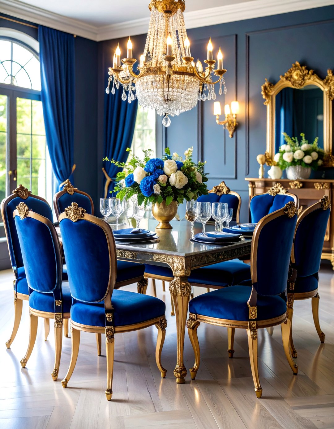 24 Blue Dining Room Ideas to Refresh Your Dining Area. - Too Much Time