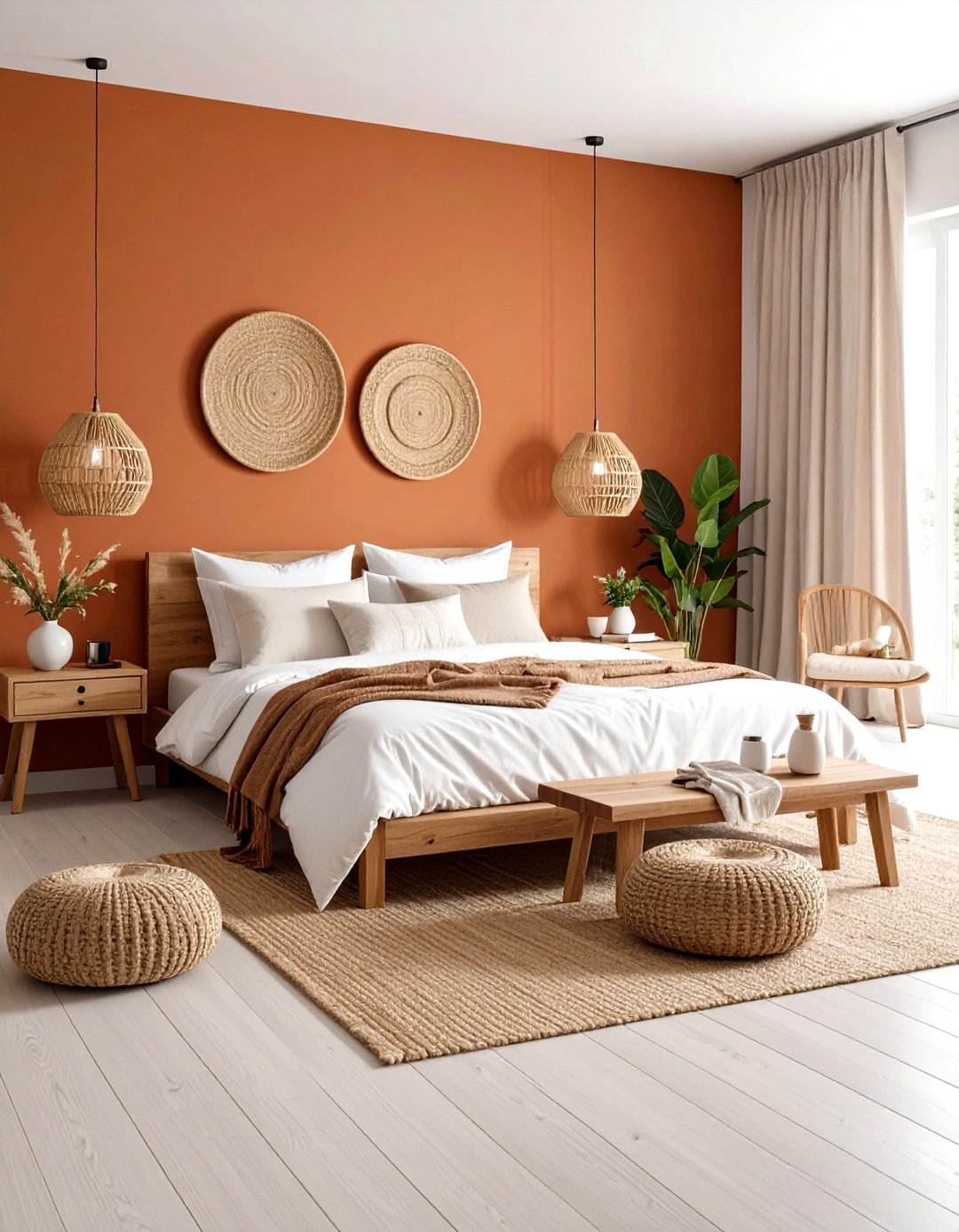 24 Rust Bedroom Ideas: Cozy, Worn-in Charm Cozy Details - Too Much Time