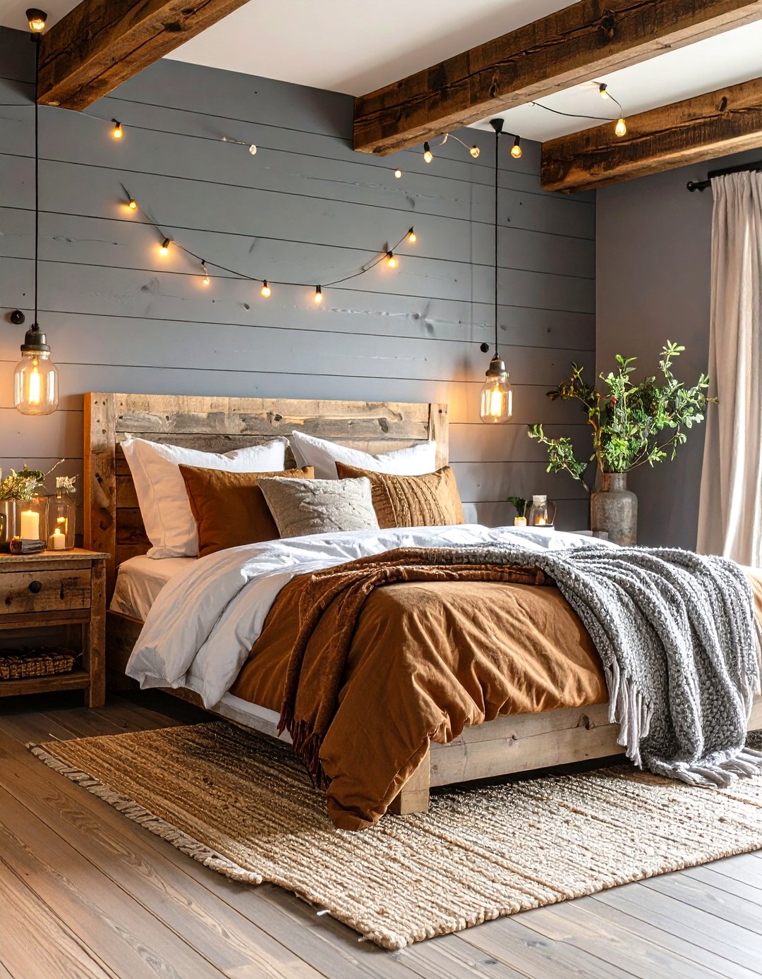 24 Rust Bedroom Ideas: Cozy, Worn-in Charm Cozy Details - Too Much Time