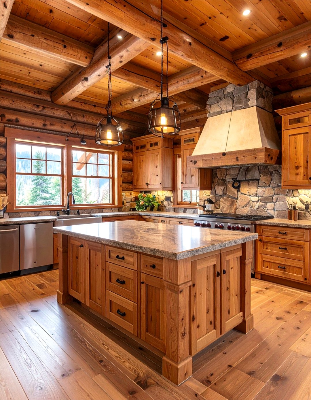 24 Brown Kitchen Ideas: Warm Wood Tones and Textures - Too Much Time