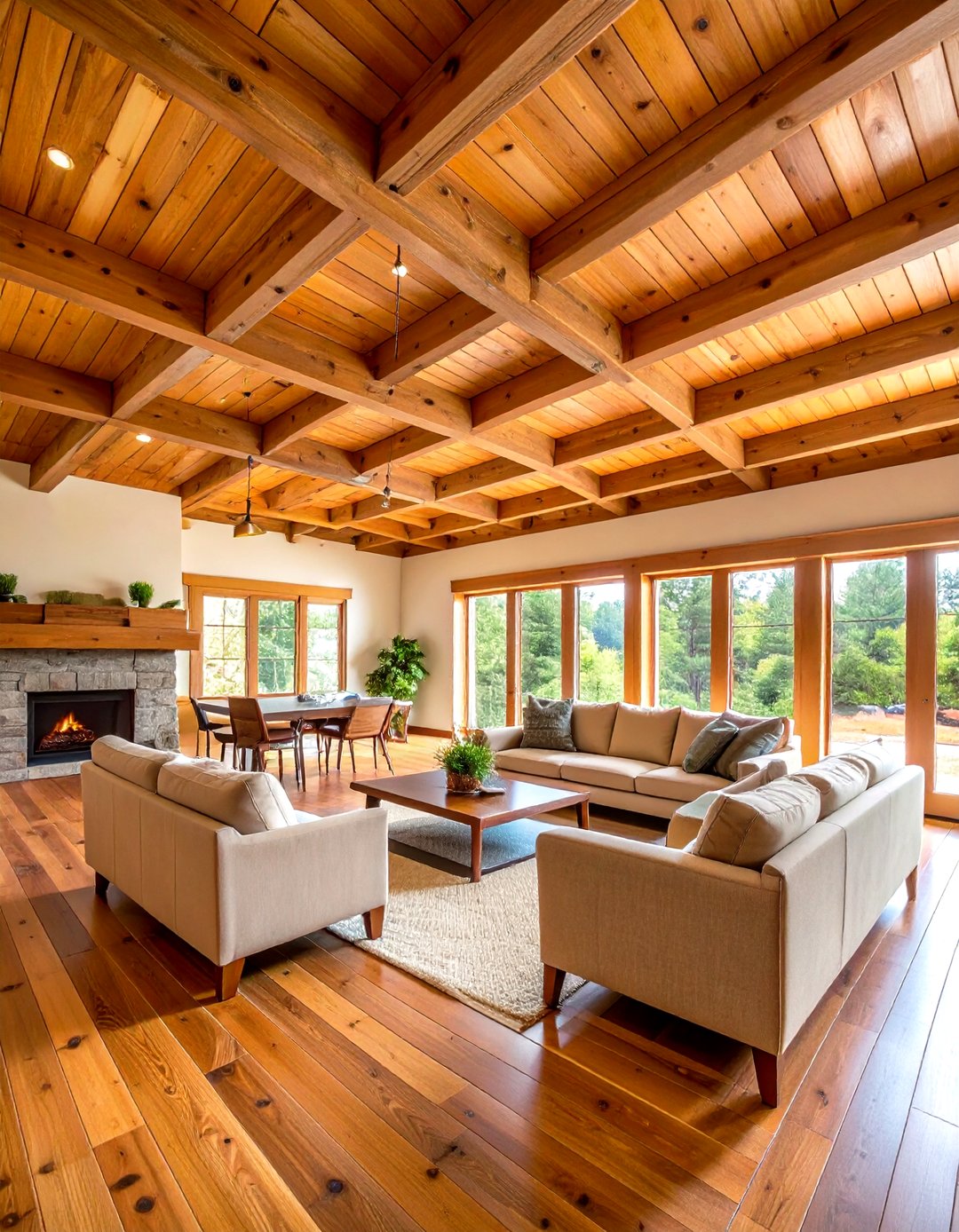 24 Wood Plank Ceiling Ideas: Textured Timber Ceilings for Homes - Too ...