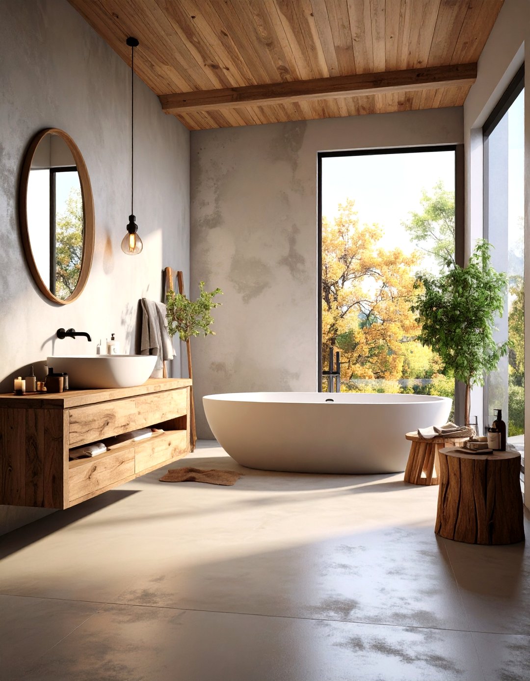 24 Concrete Bathroom Ideas for Bold Spa-like Vibes - Too Much Time