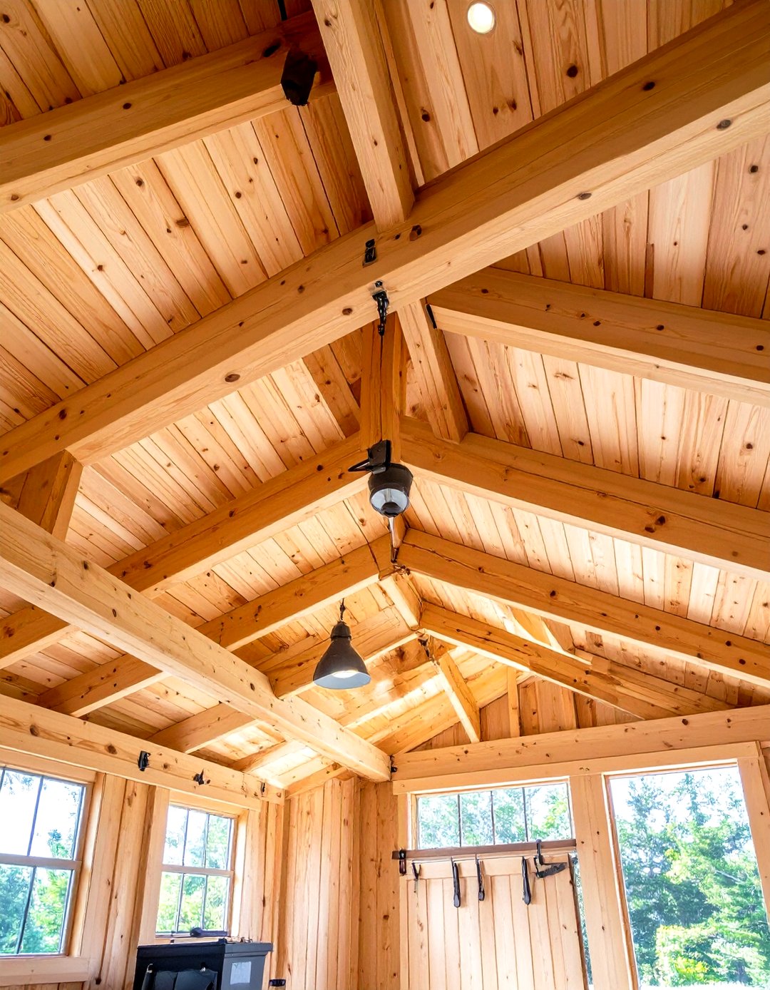 24 Shed Ceiling Ideas to Upgrade Outbuildings with Style - Too Much Time