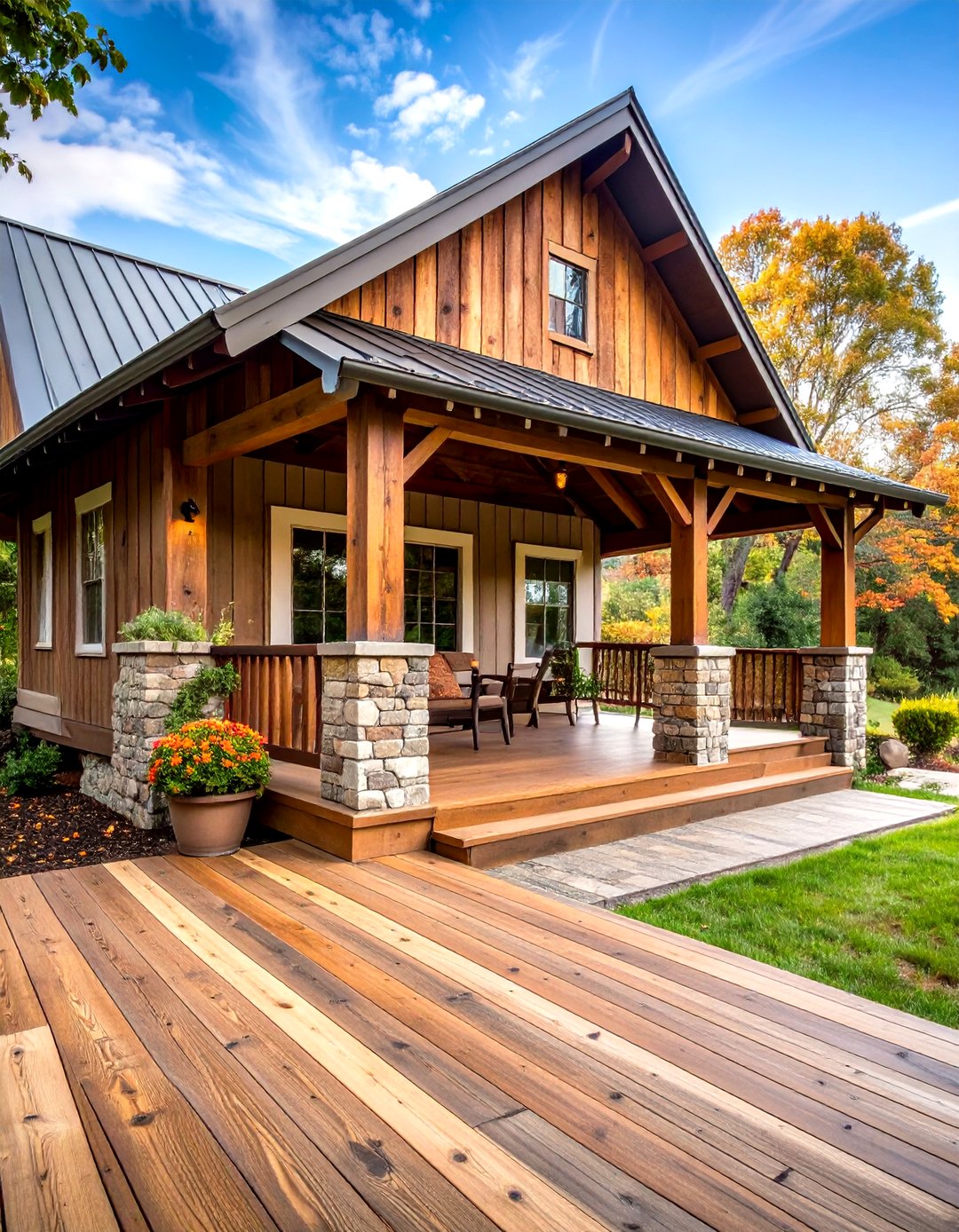 24 Open Gable Porch Ideas for Stylish Outdoor Living - Too Much Time