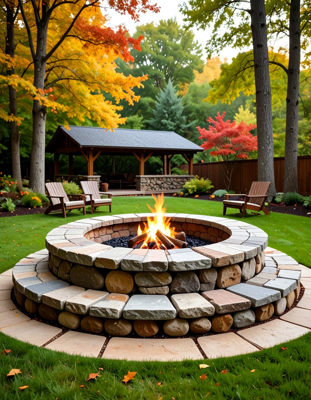 24 Stone Fire Pit Ideas: Gather Round The Glow Now - Too Much Time