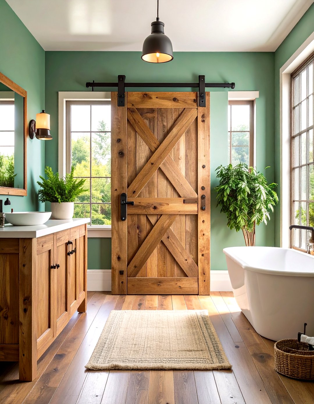 24 Bathroom Barn Door Ideas That Save Space and Style - Too Much Time