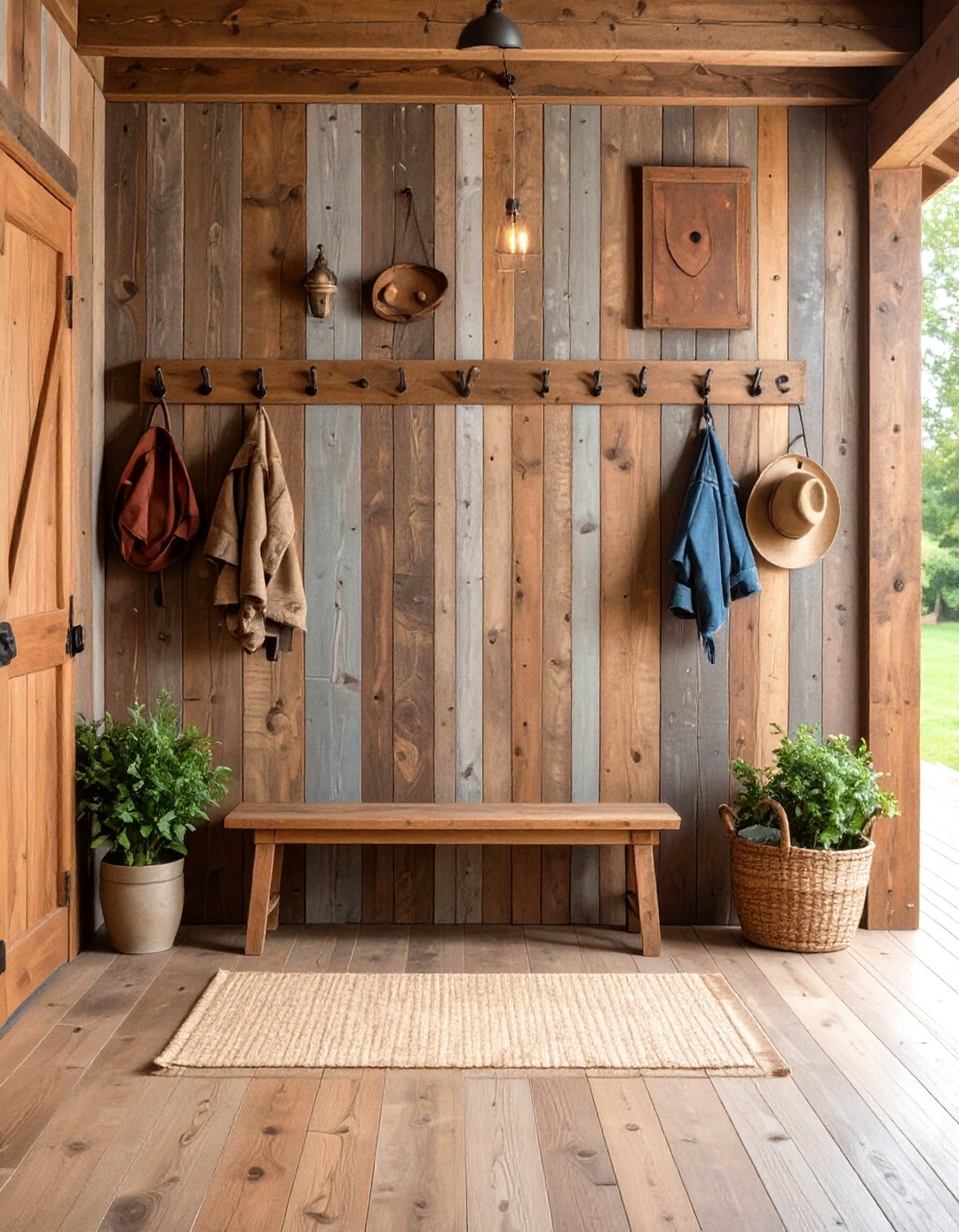 24 Farmhouse Entryway Ideas: Welcoming Hallway Details - Too Much Time