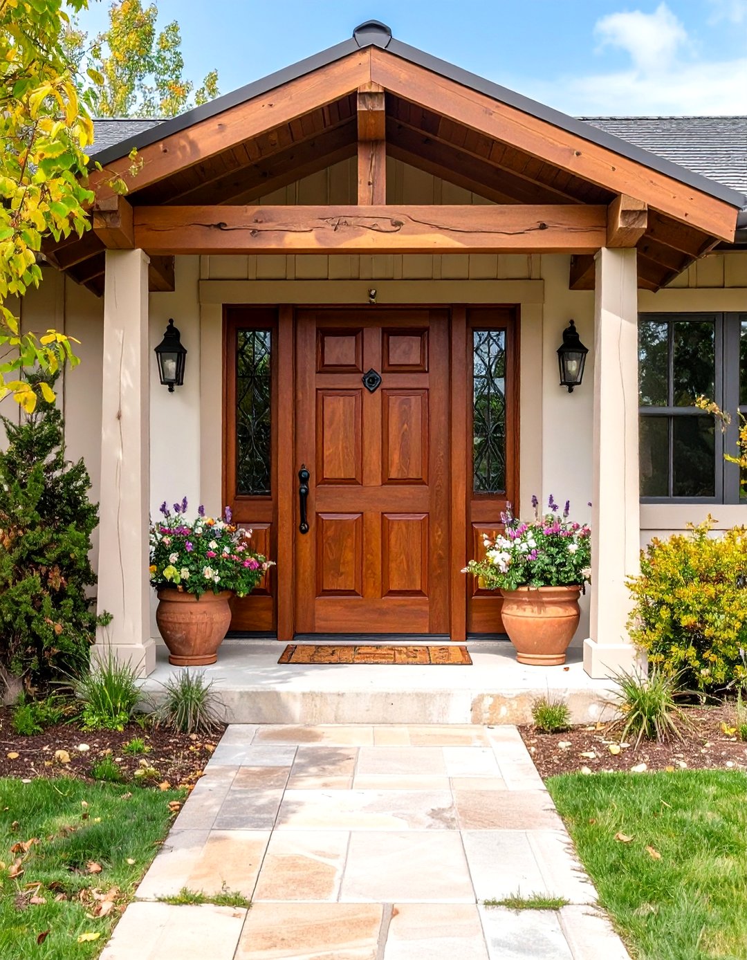 24 Brown House Front Door Colors: Welcoming Curb Appeal - Too Much Time