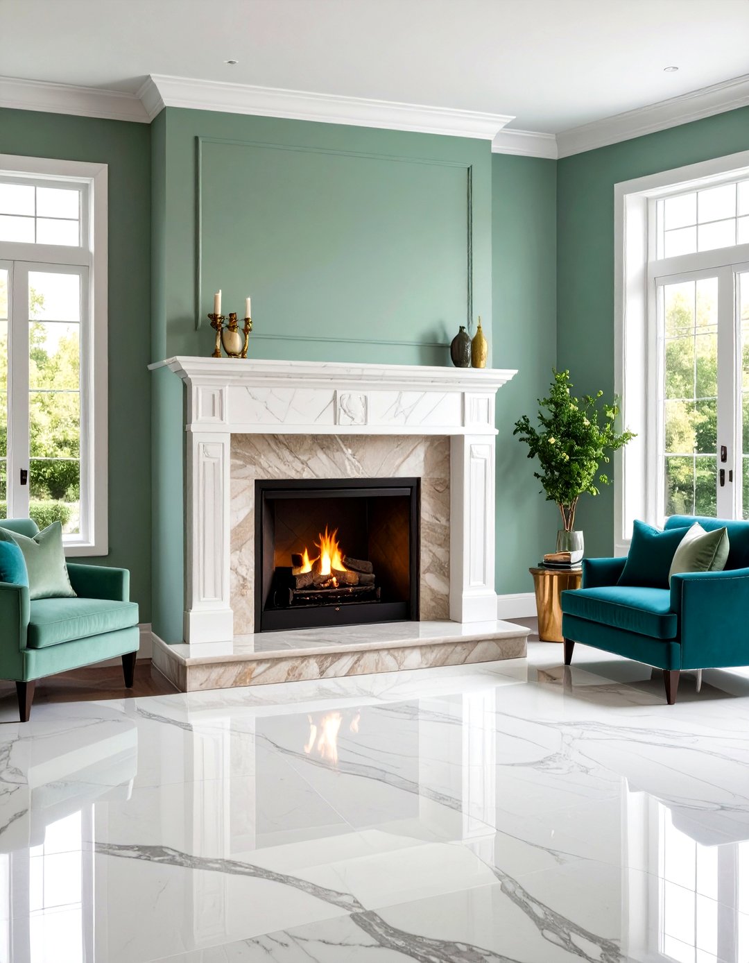 24 Sage Green Fireplace Ideas: Cozy Focal Points Inside - Too Much Time