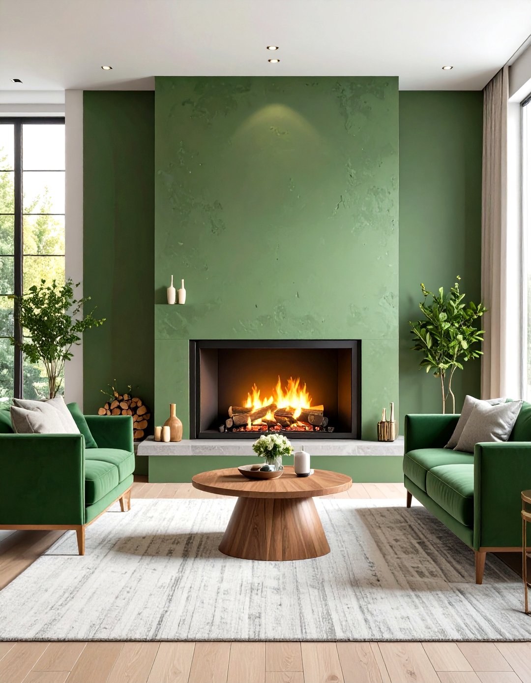 24 Sage Green Fireplace Ideas: Cozy Focal Points Inside - Too Much Time