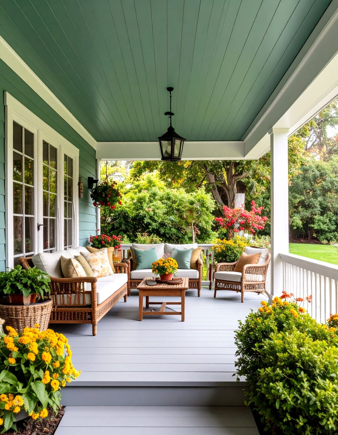 24 Vinyl Porch Ceiling Ideas to Brighten Outdoor Spaces - Too Much Time