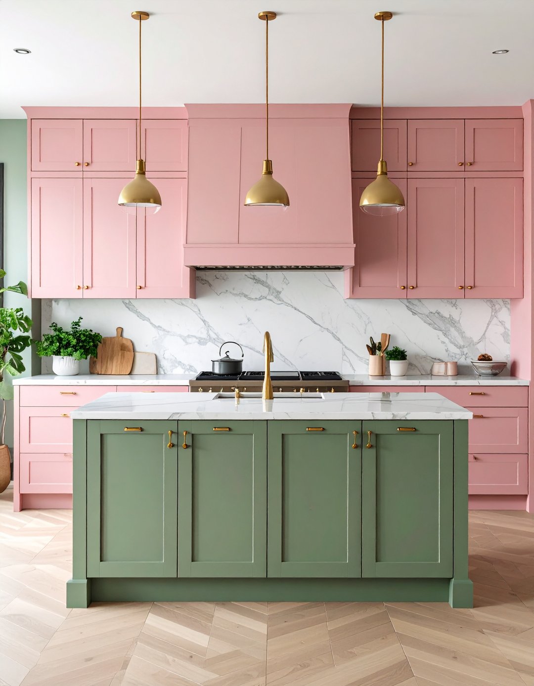 24 Pink Kitchen Ideas for Cheerful Cooking Space Ideas - Too Much Time