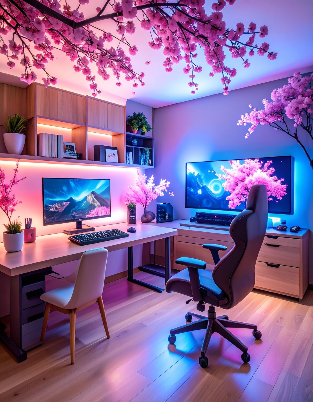 24 Pink Gaming Setup Ideas for a Sleek Workspace Setup - Too Much Time
