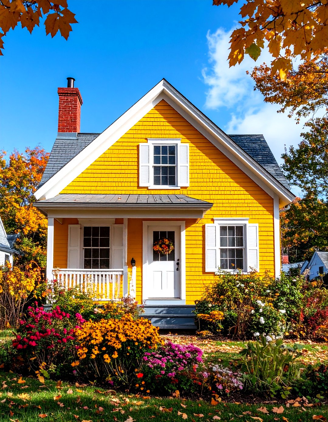 24 Yellow Exterior Home Ideas to Brighten Curb Appeal - Too Much Time