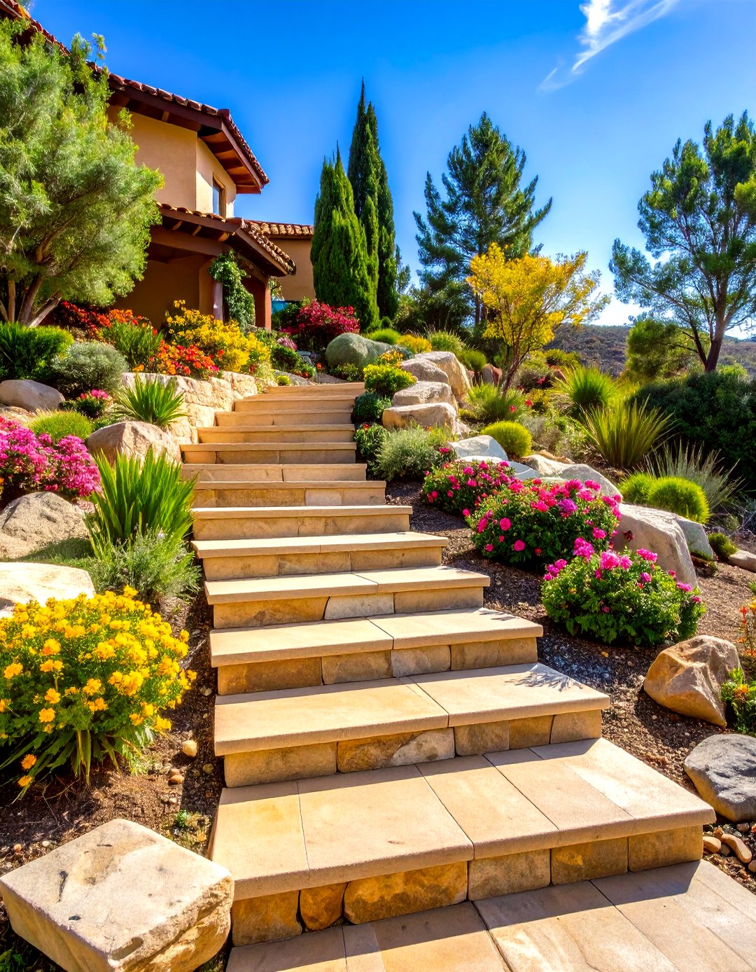 24 Sloped Walkway Ideas for Outdoor Paths and Steps - Too Much Time