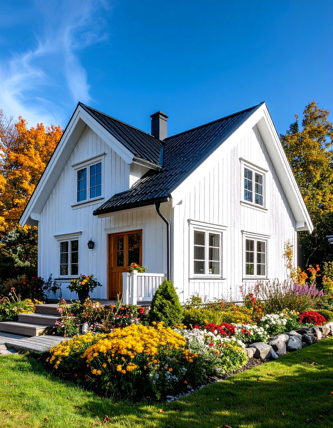 24 White Home Exterior Ideas for Stylish Curb Appeal - Too Much Time