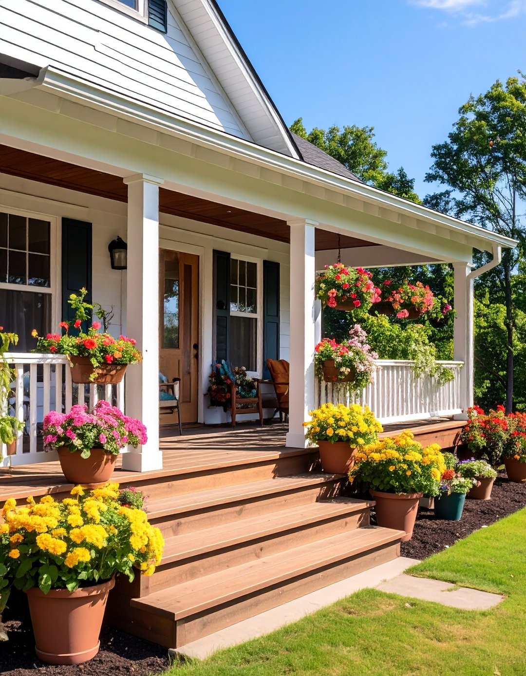 24 Raised Ranch Front Porch Ideas: Porch Design Ideas - Too Much Time