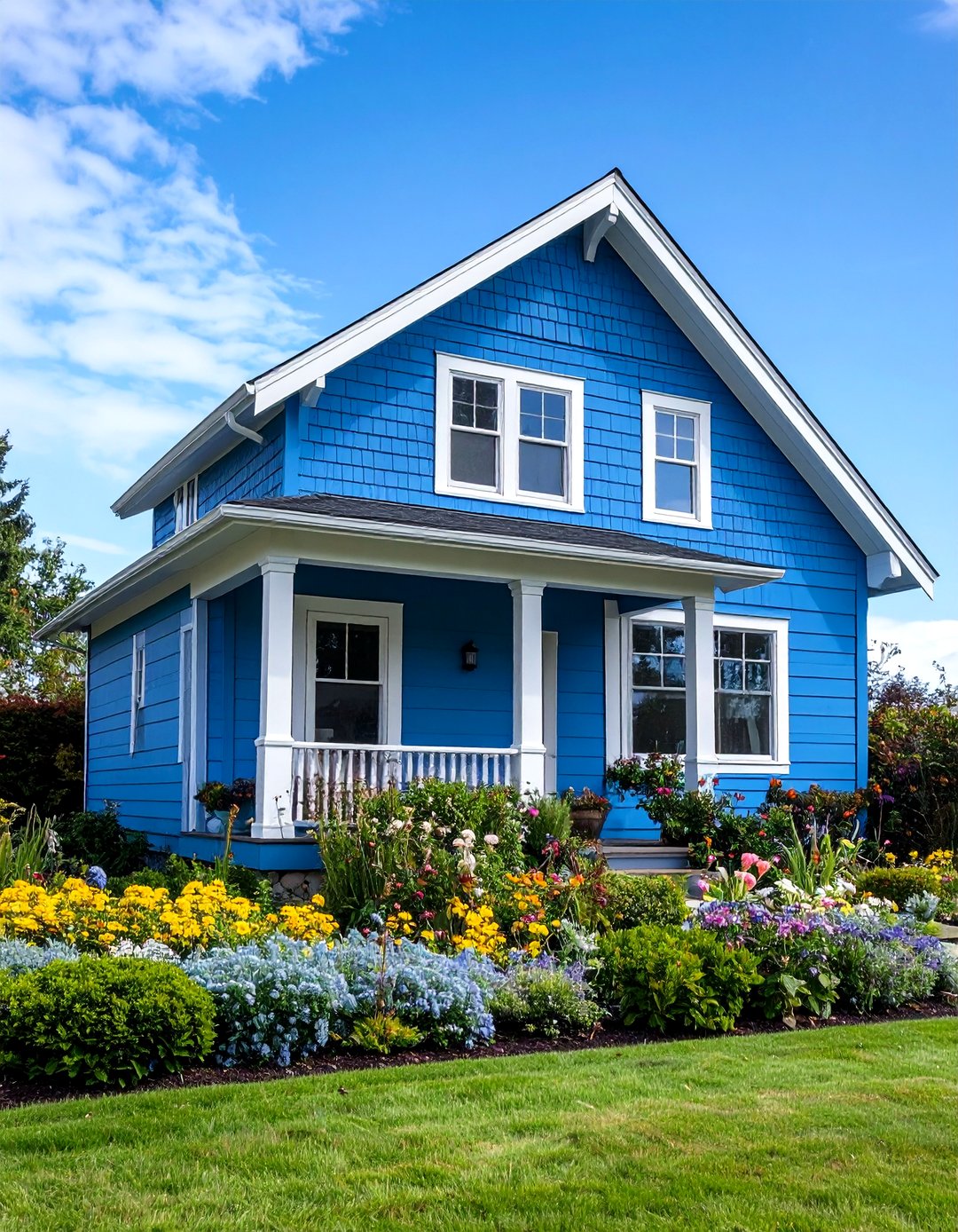 24 Blue Exterior House Paint Ideas for Modern Facades - Too Much Time