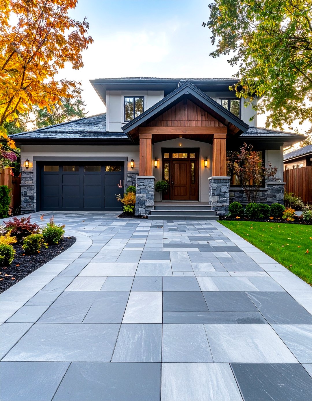24 Concrete Driveway Ideas for Bold Curb Appeal Today - Too Much Time