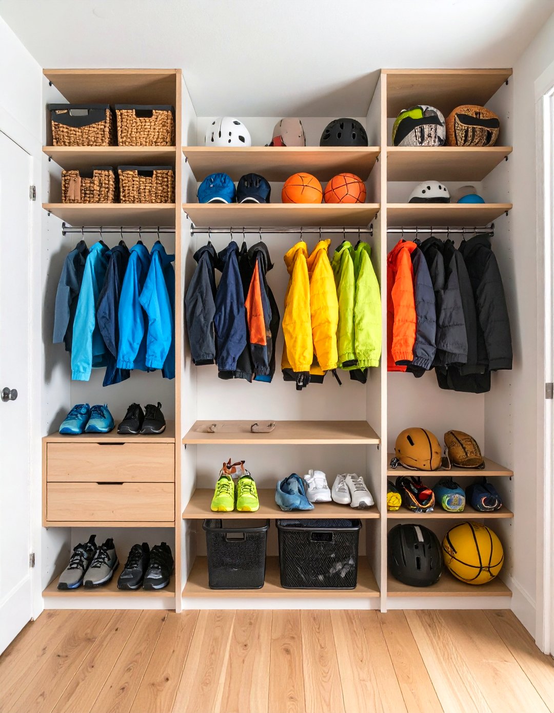 24 Coat Closet Ideas for a Sleek Organized Entry Today - Too Much Time