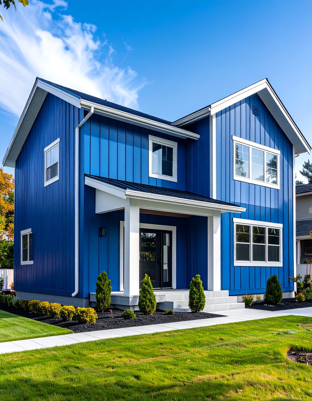 24 Blue House Siding with White Trim Ideas for Charm - Too Much Time