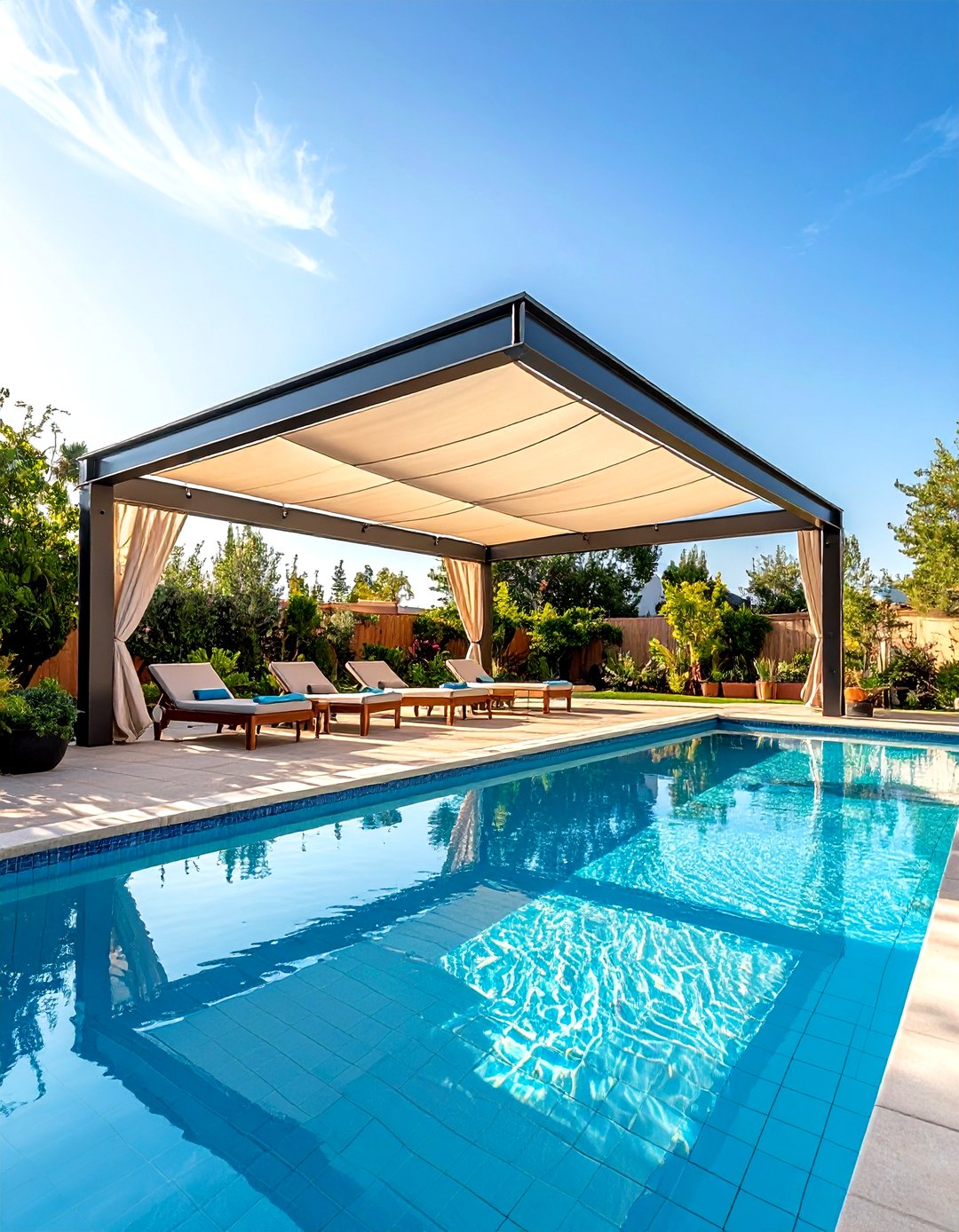 24 Pool Shade Ideas to Keep Cool All Day Long Outdoors - Too Much Time