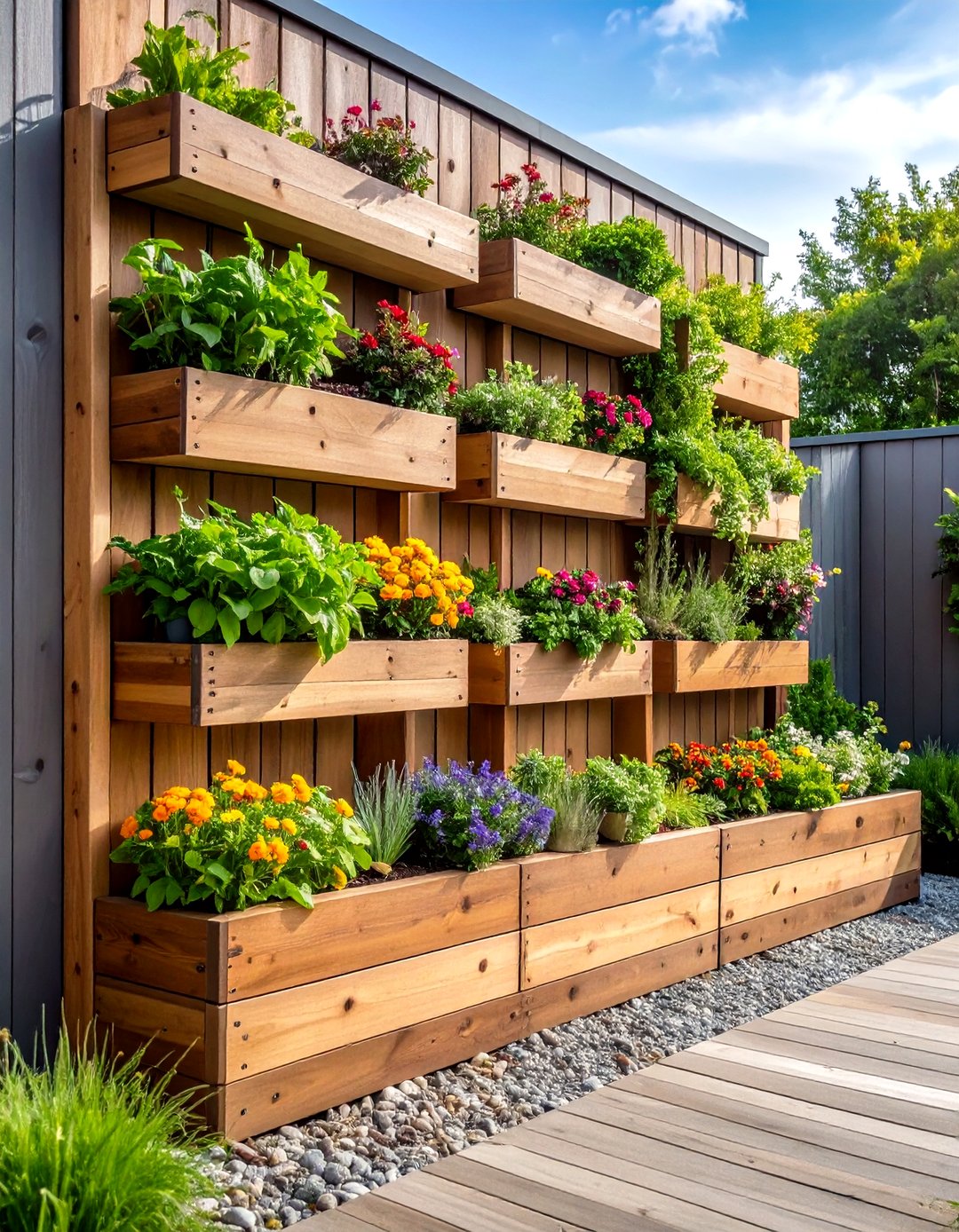 24 Wood Retaining Wall Ideas to Add Natural Texture - Too Much Time