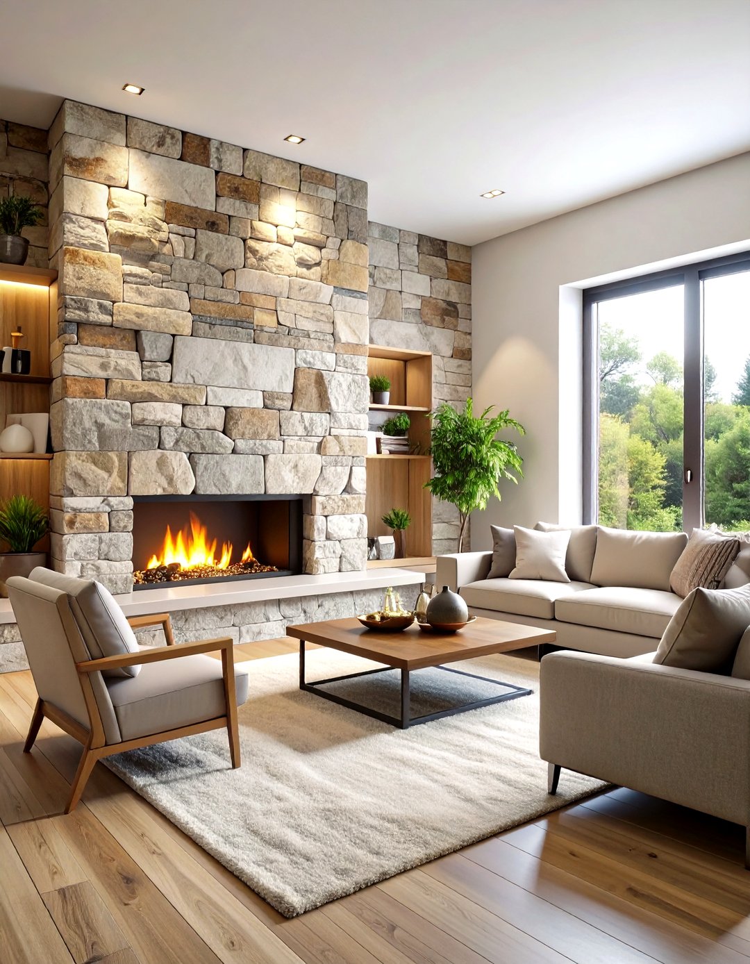 24 Fireplace Wall Ideas: Bold Accents for a Focal Point - Too Much Time