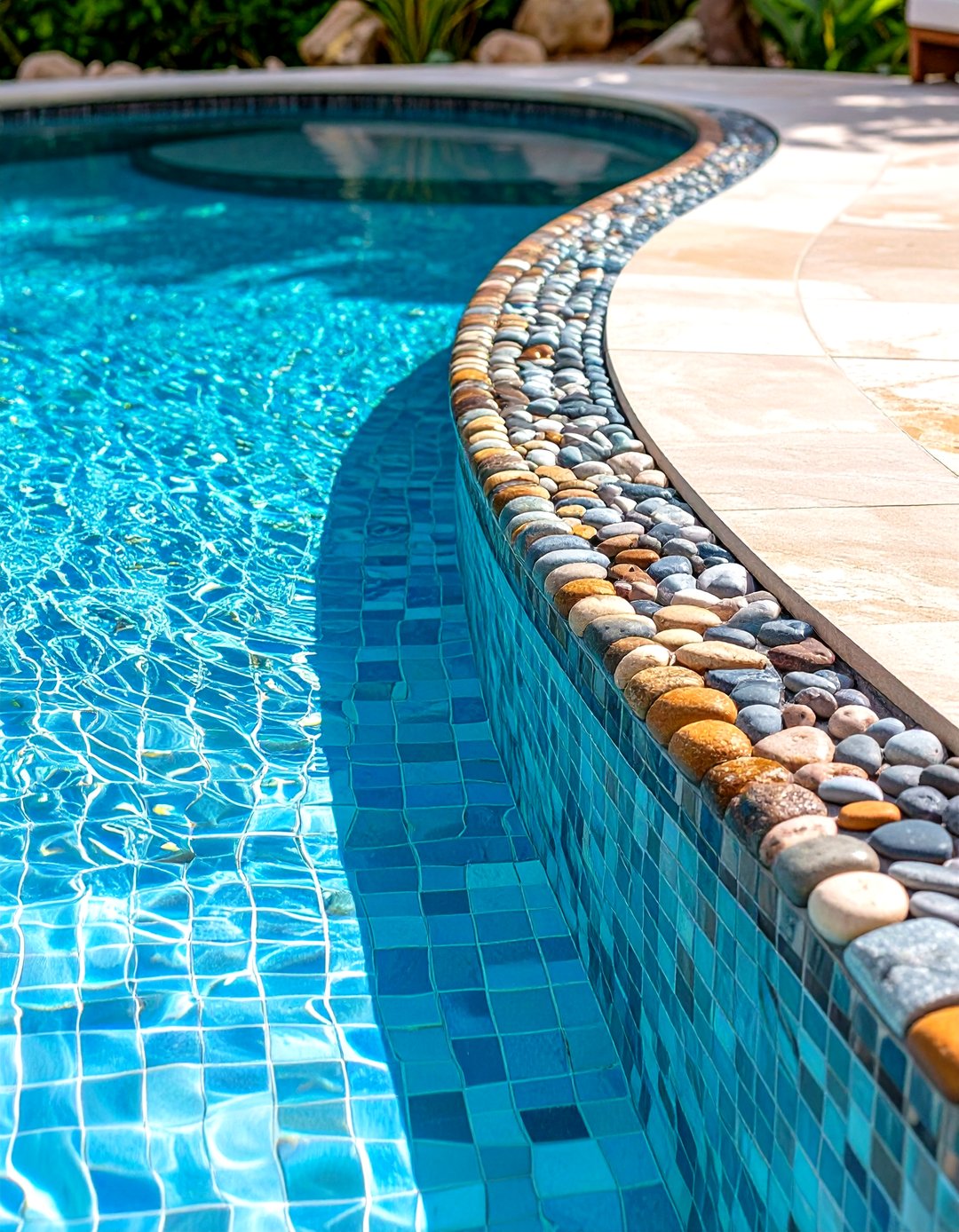 24 Waterline Pool Tile Ideas for a Stylish Poolside Update - Too Much Time