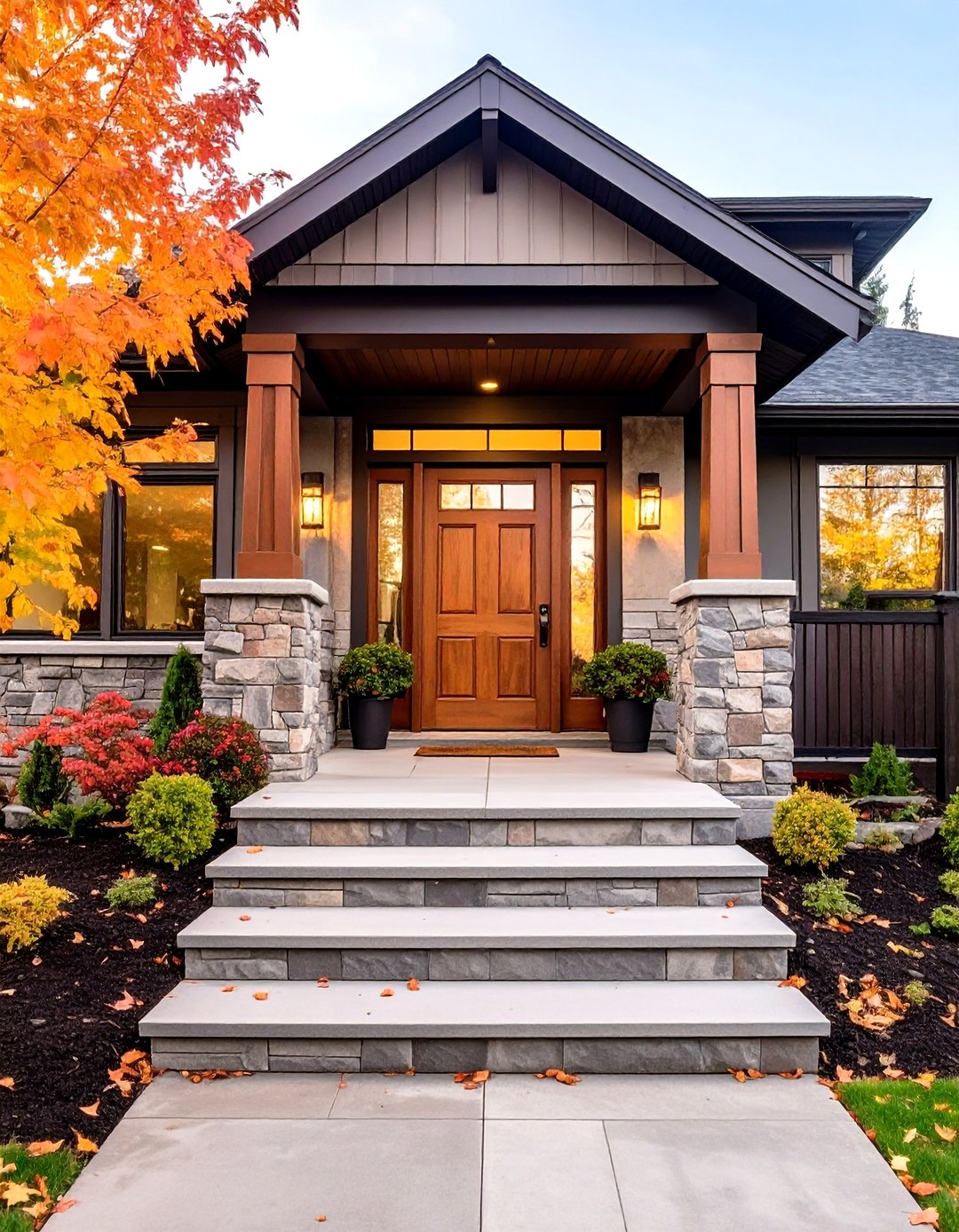 24 Cozy Updates with 24 Front Step Ideas for Your Entry - Too Much Time