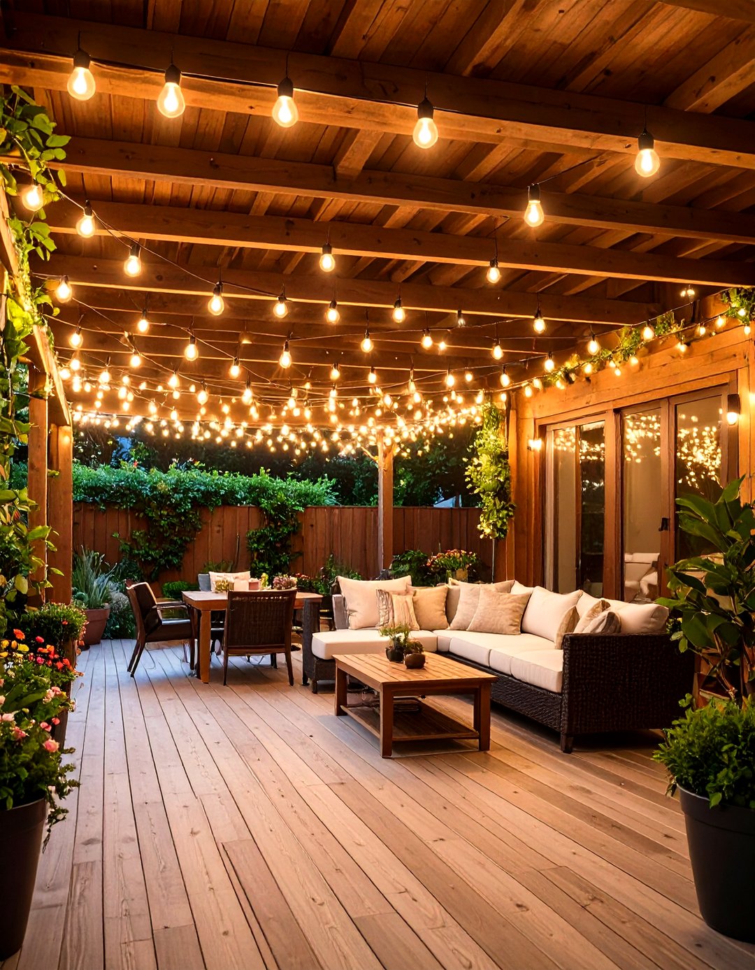 24 Covered Patio Lighting Ideas for Cozy Evenings Outdoors - Too Much Time
