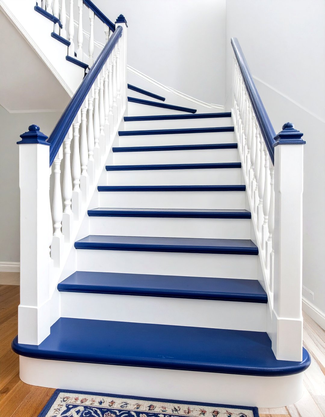 24 Painted Stair Ideas: Colorful Risers and Guardrails - Too Much Time