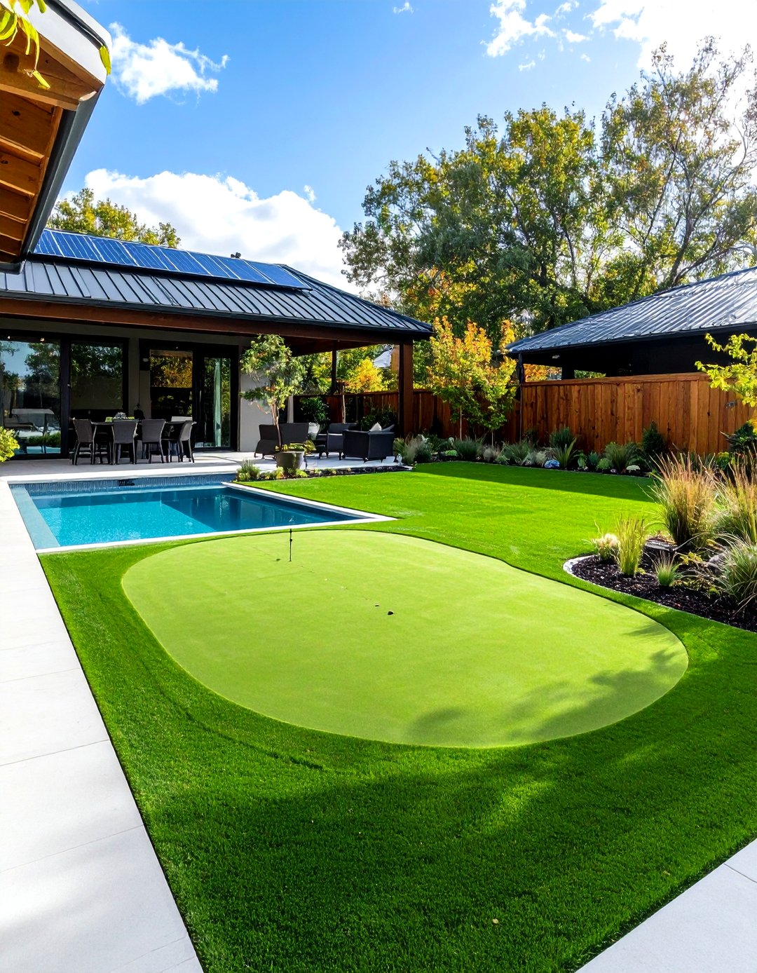 24 Backyard Putting Green Ideas for Home Practice Areas - Too Much Time