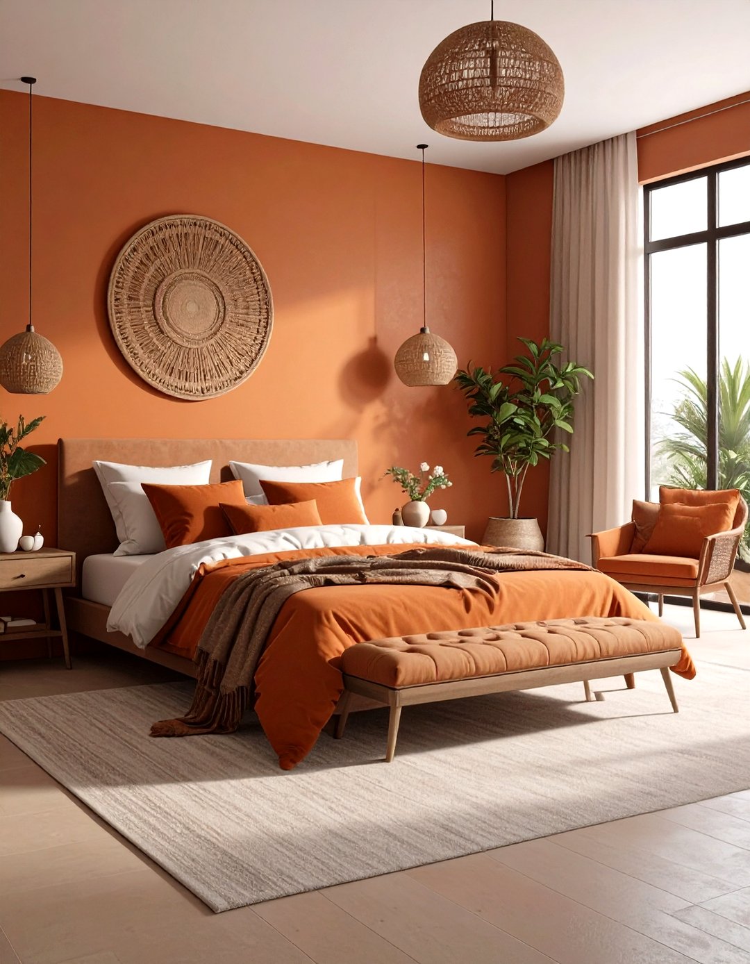 24 Rust Bedroom Ideas: Cozy, Worn-in Charm Cozy Details - Too Much Time