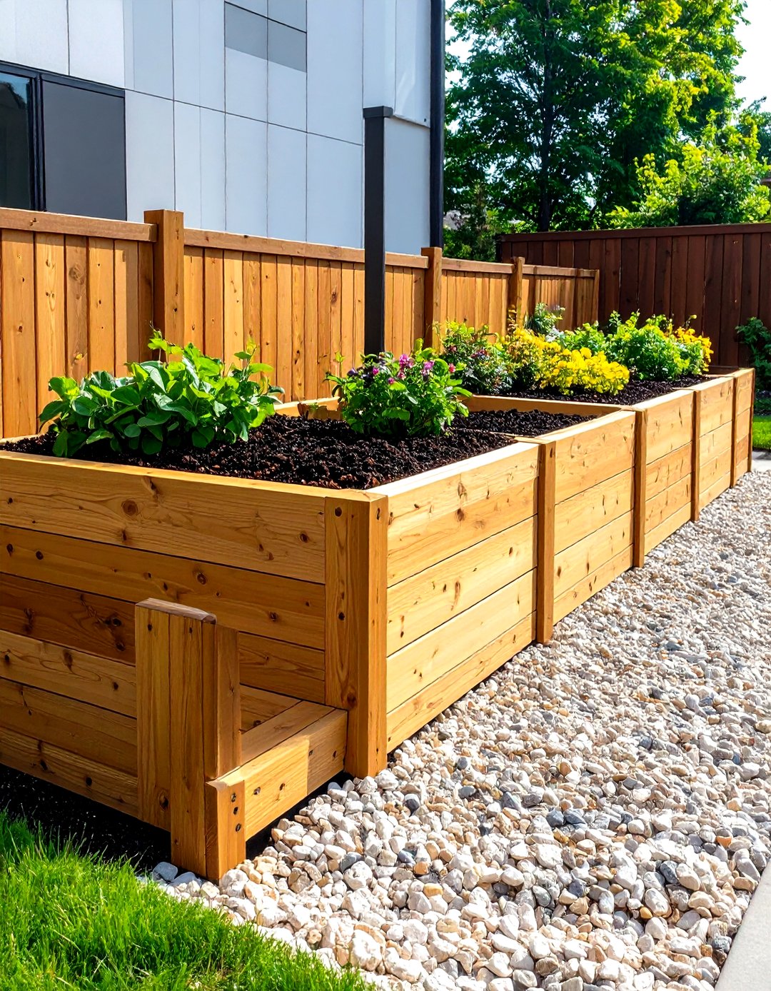 24 Wood Retaining Wall Ideas to Add Natural Texture - Too Much Time