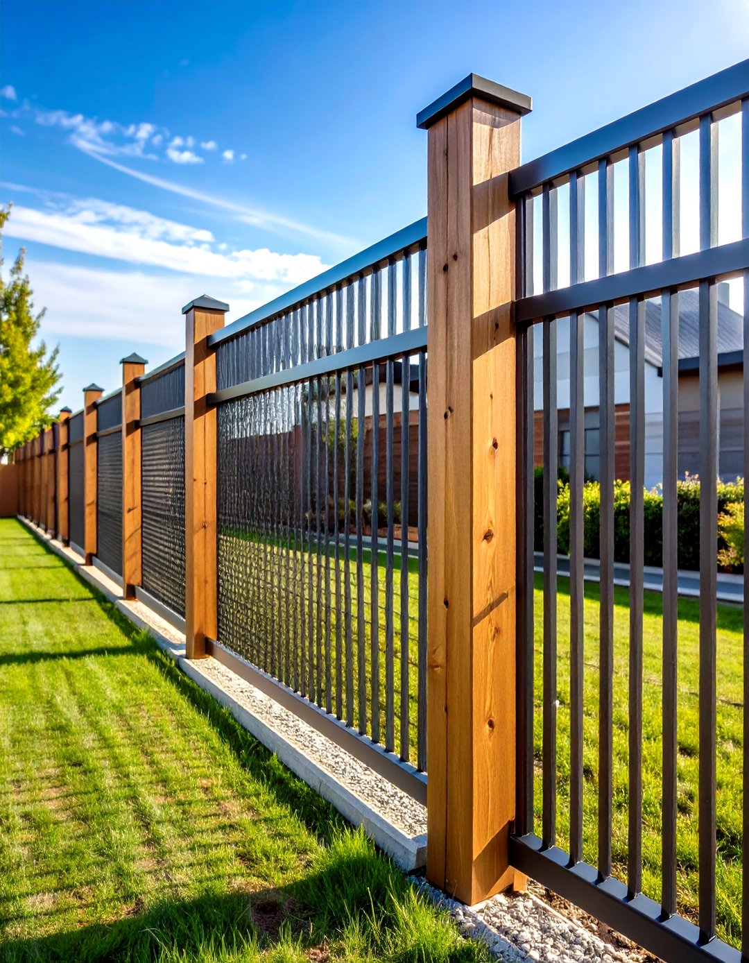 24 Metal and Wood Fence Ideas for Durable, Stylish Boundaries - Too ...
