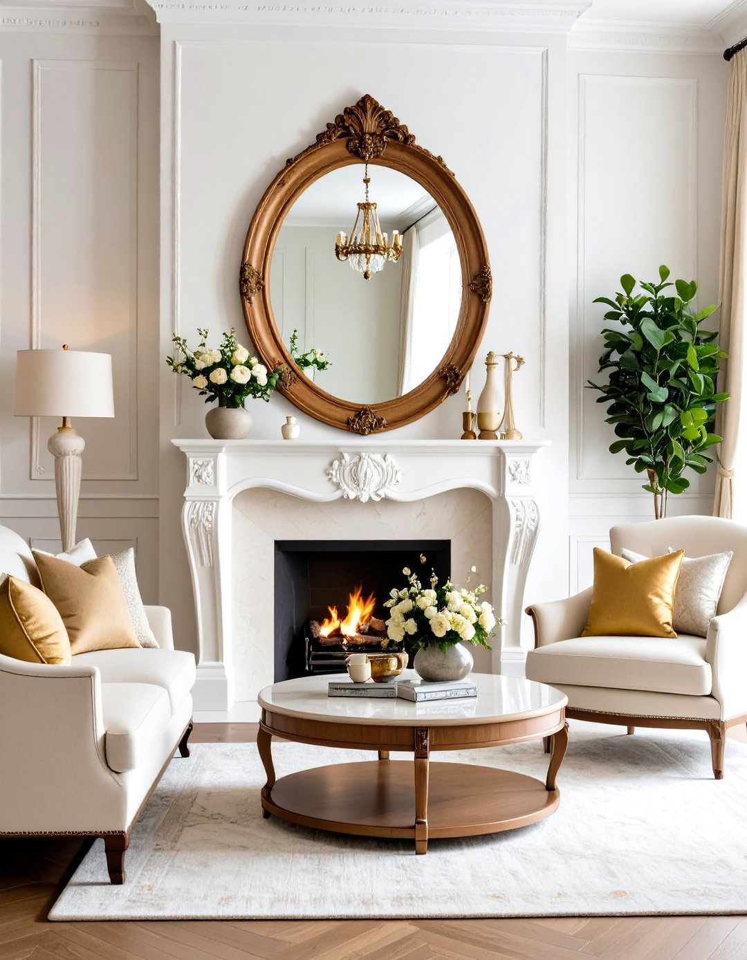 24 Mirror Over Fireplace Ideas: Glow and Warmth Accents - Too Much Time