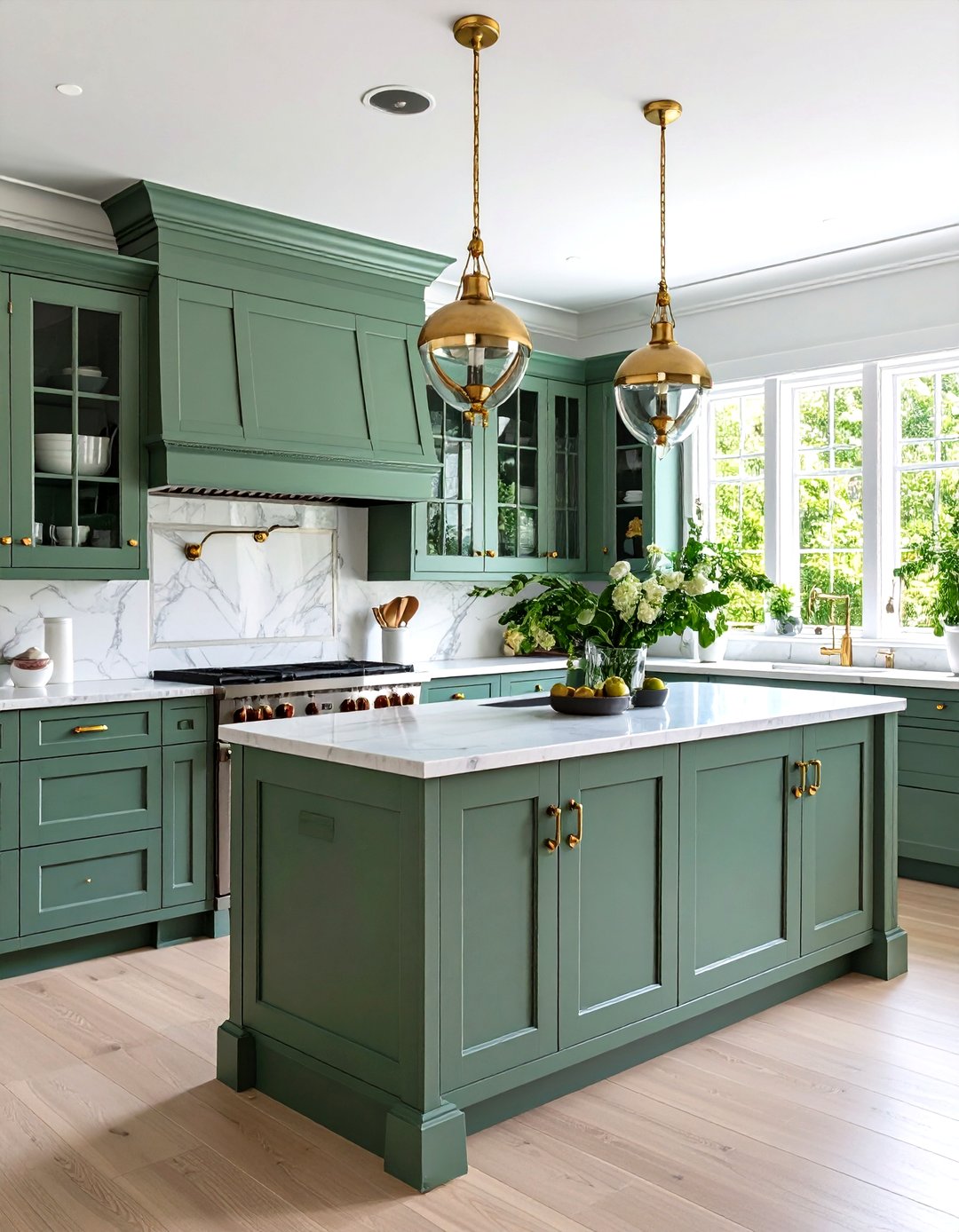 24 Rustic Sage Green Kitchen Cabinets for Warm Neutrals - Too Much Time