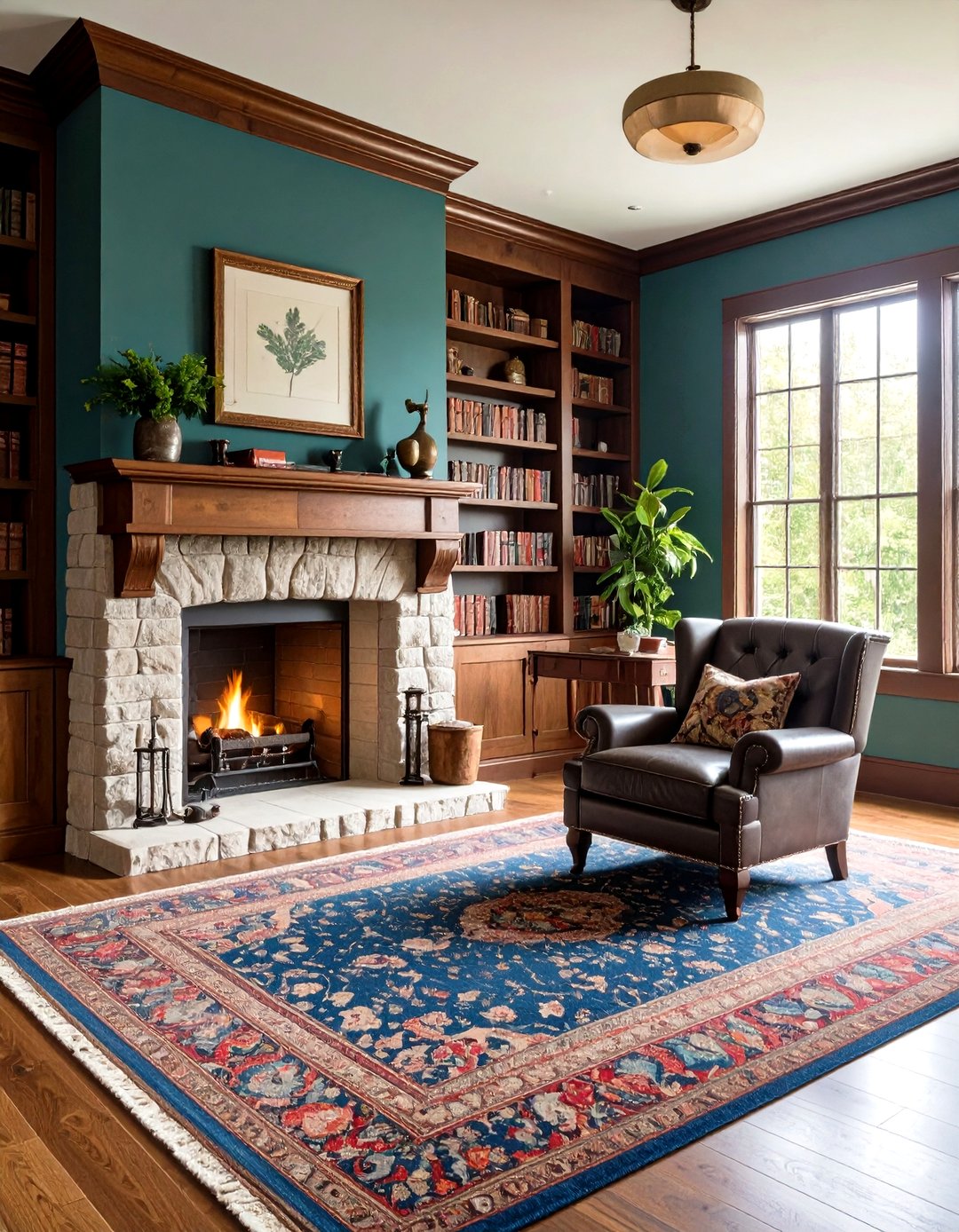 24 Home Office with Fireplace Ideas: Cozy Workspace - Too Much Time