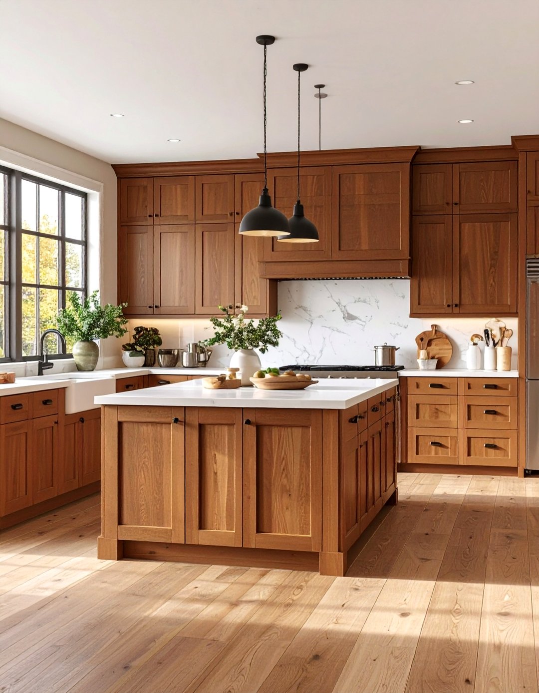 24 Brown Kitchen Ideas: Warm Wood Tones and Textures - Too Much Time